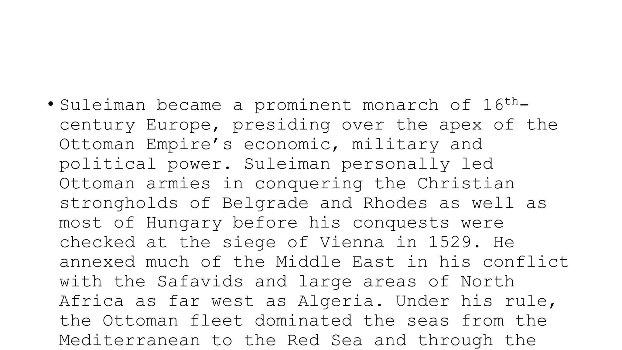 Suleiman the Magnificent Suleiman the Lawgiver | PPTX