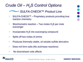 Sulfa-Check Hydrogen sulfide removal options | PDF