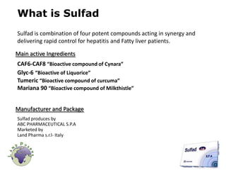 Sulfad in Controlling Fatty Liver, NASH in Obese Patients | PPSX