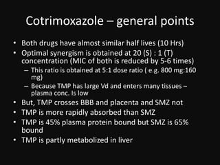 Sulfonamides and cotrimoxazole | PPTX