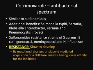 Sulfonamides and cotrimoxazole | PPTX