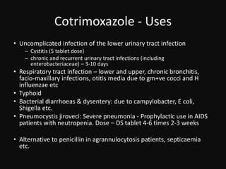 Sulfonamides and cotrimoxazole | PPTX