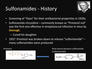 Sulfonamides and cotrimoxazole | PPTX