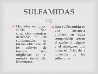 Sulfas y quinolas | PPTX