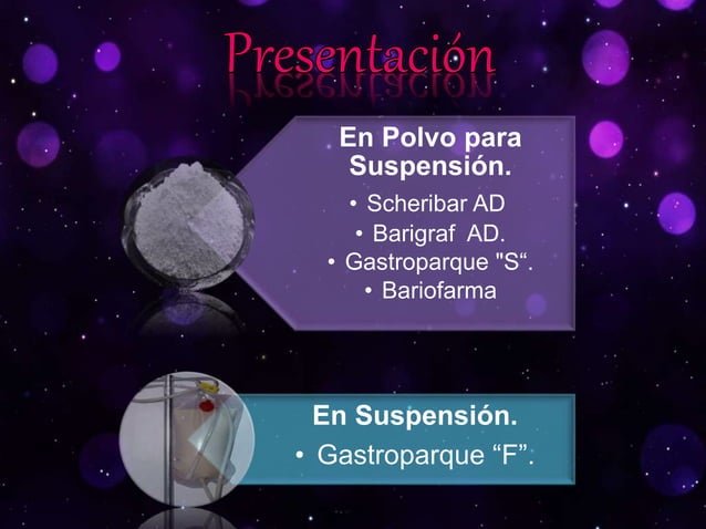 Sulfato de bario como medio de contraste | PPTX
