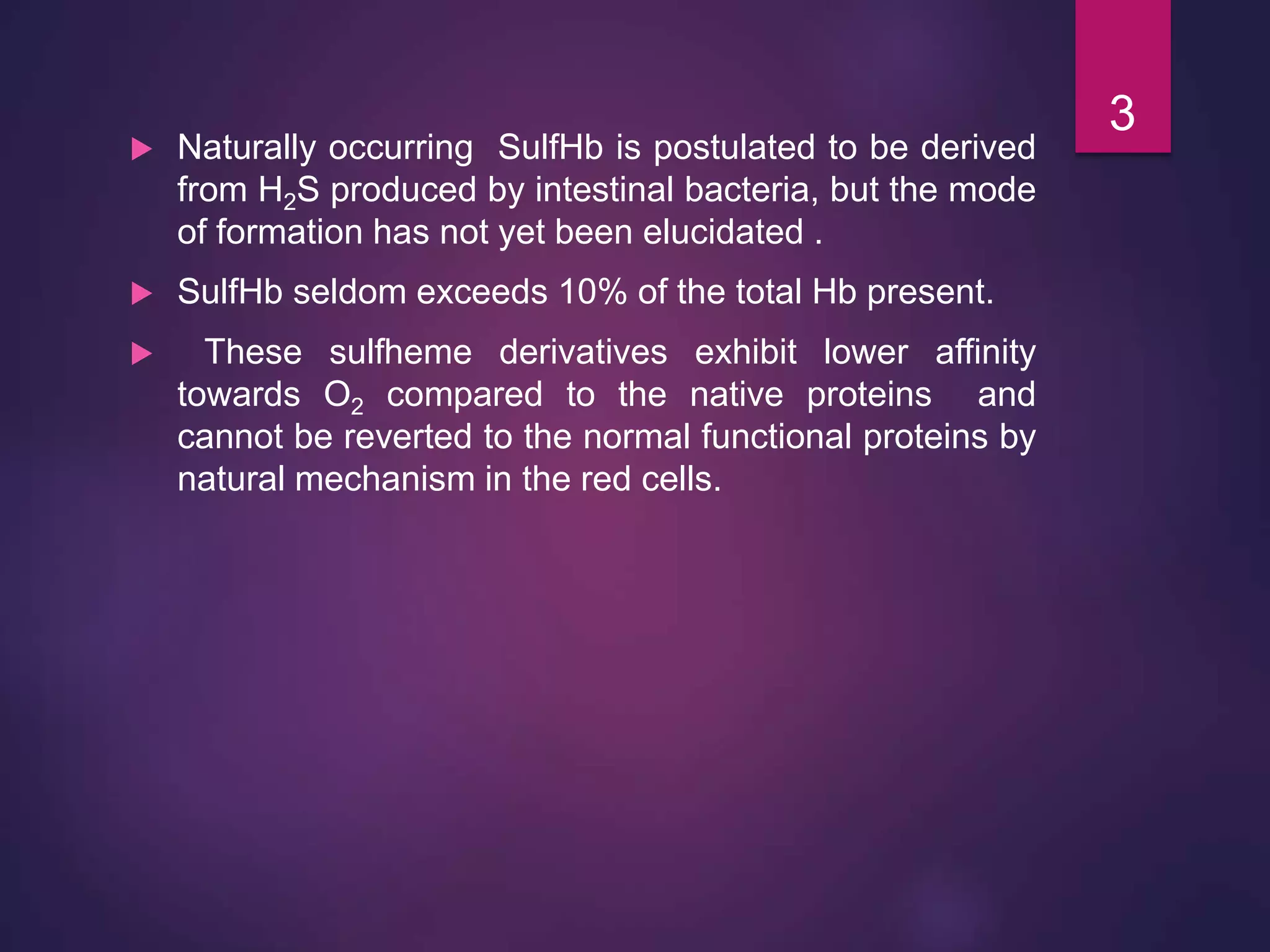 Sulfhemoglobinemia | PPTX