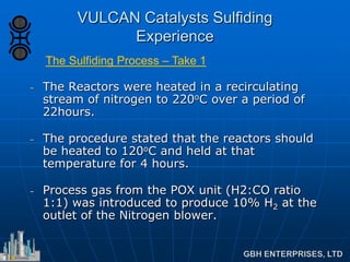 Sulfiding of Sour Shift Catalyst | PDF