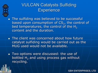 Sulfiding of Sour Shift Catalyst | PDF
