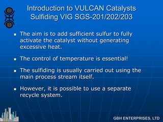 Sulfiding of Sour Shift Catalyst | PDF