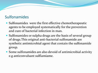 Sulfonamide | PPTX
