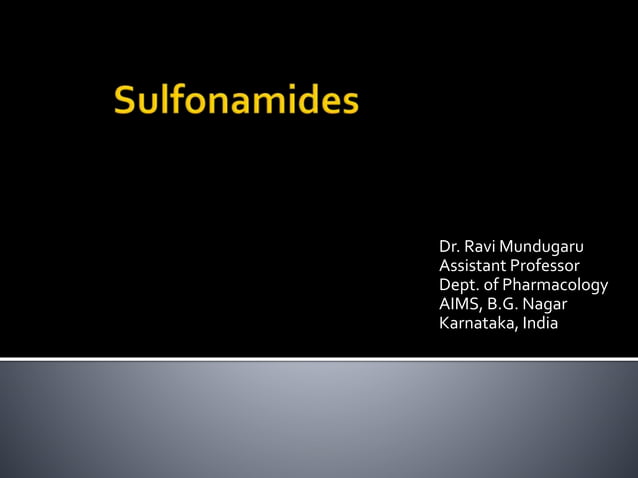 Sulfonamide- AIMS.pptx