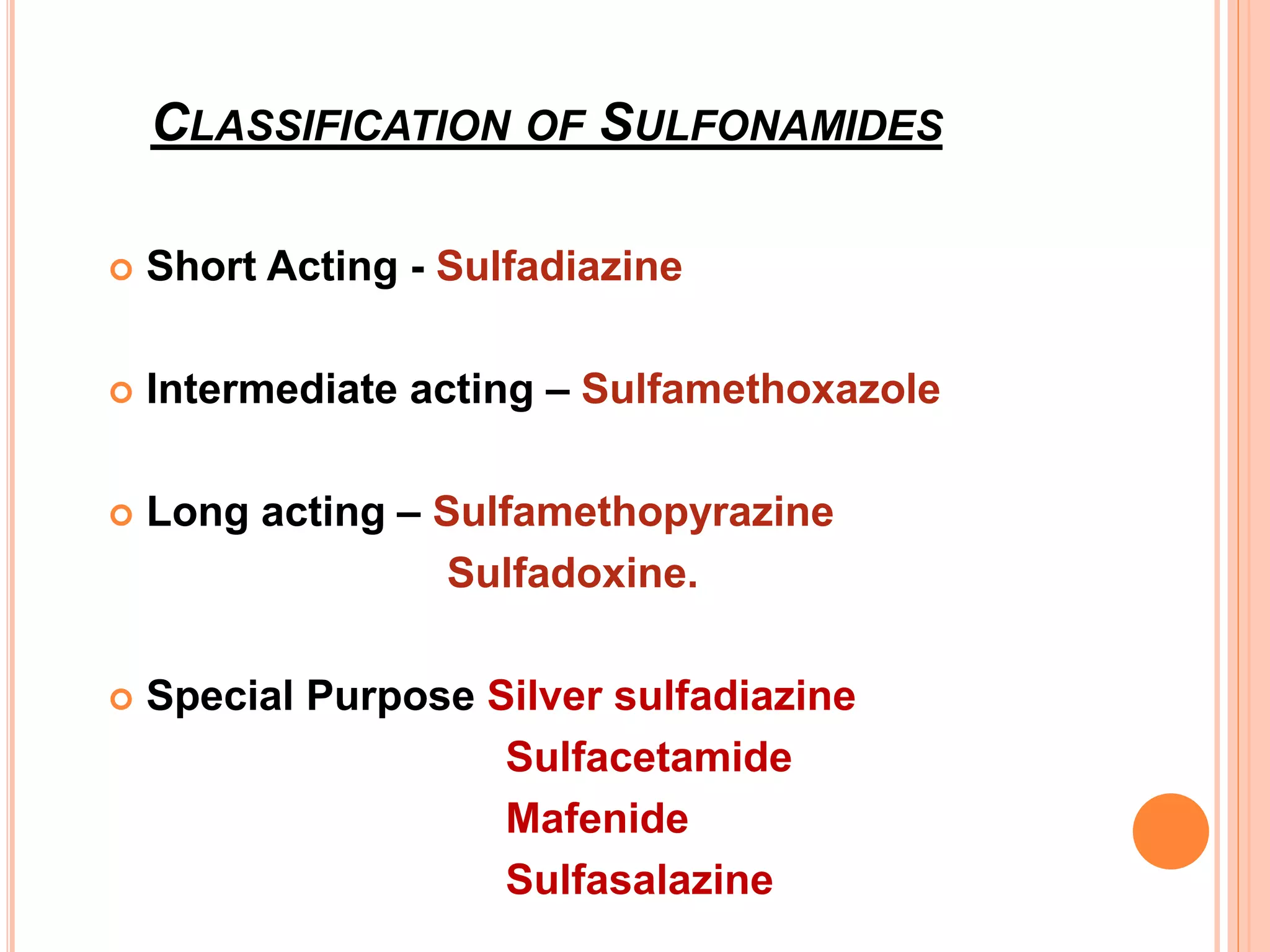 Sulfonamides | PPT