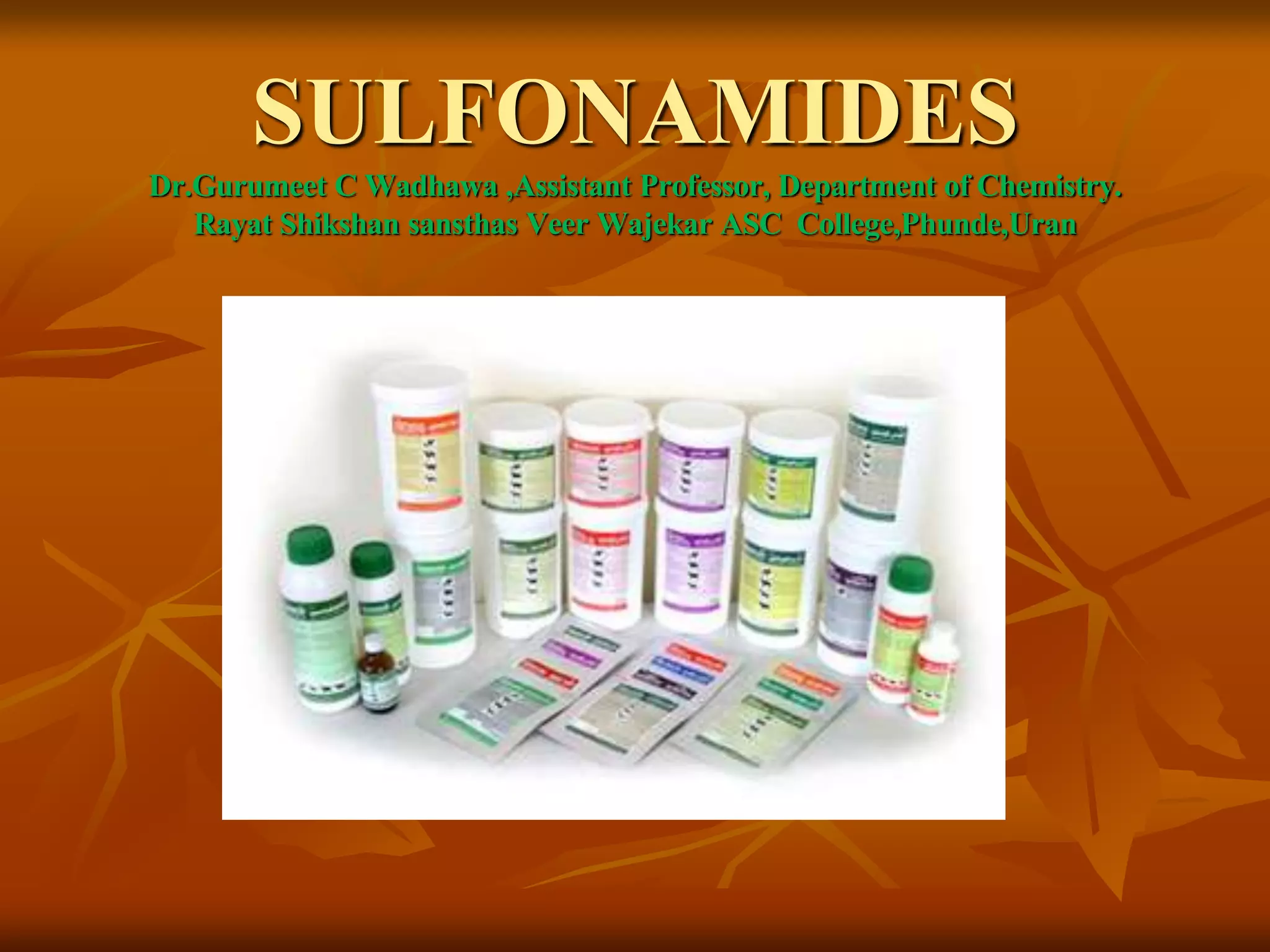 SULFONAMIDES.ppt