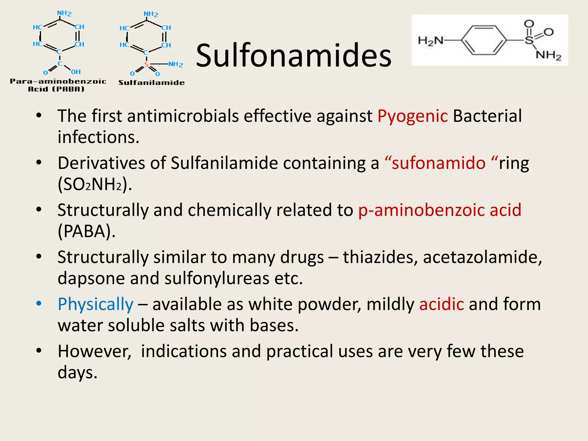 Sulfonamides and cotrimoxazole - drdhriti | PPTX