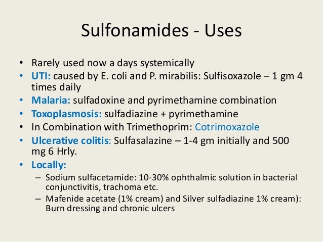 Sulfonamides and cotrimoxazole - drdhriti