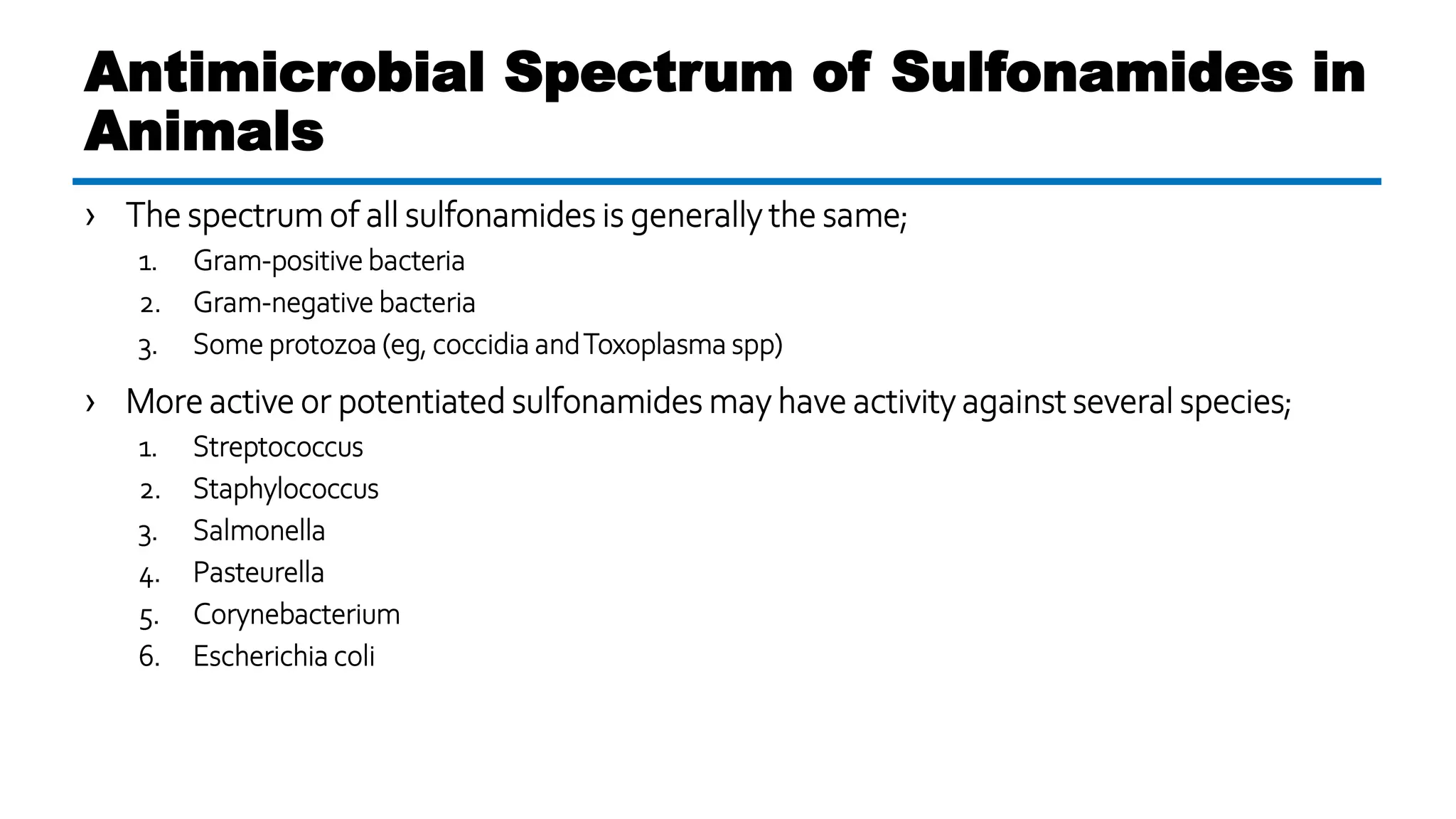 Sulfonamides and Sulfonamide Combinations Use in Animals.pptx