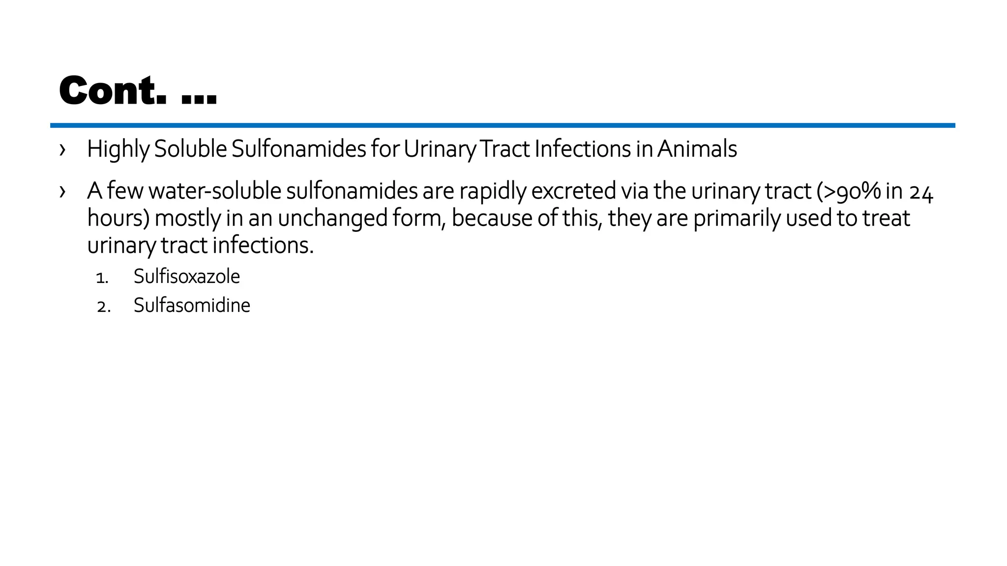 Sulfonamides and Sulfonamide Combinations Use in Animals.pptx