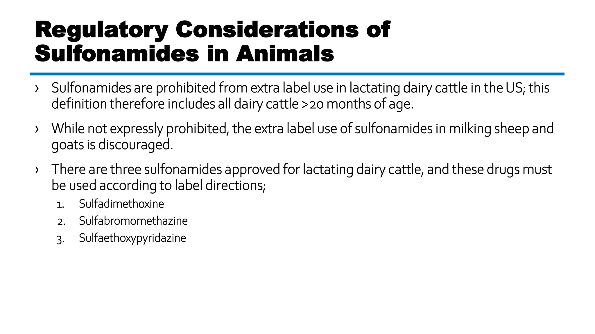 Sulfonamides and Sulfonamide Combinations Use in Animals.pptx