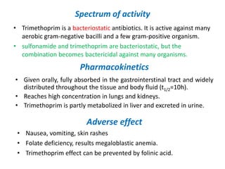 Sulfonamides and trimethoprim | PPTX