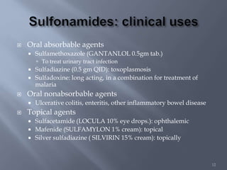 Sulfonamides and trimethoprim | PPTX