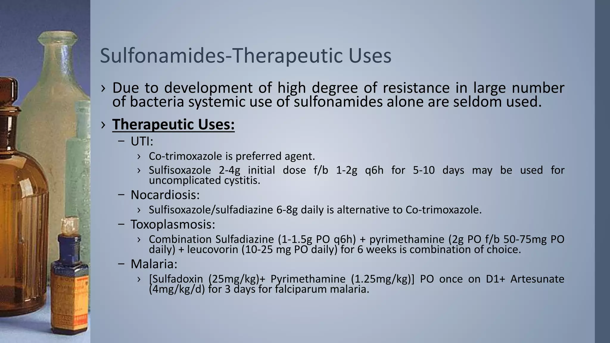 Sulfonamides & co trimoxazole | PPTX