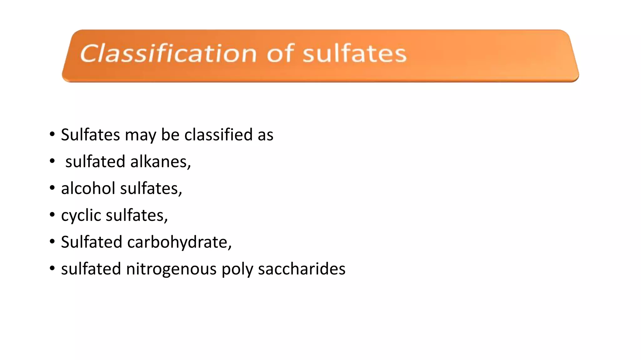 Sulfonation & sulfation | PPTX