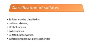 Sulfonation & sulfation | PPTX