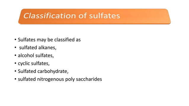Sulfonation & sulfation | PPTX