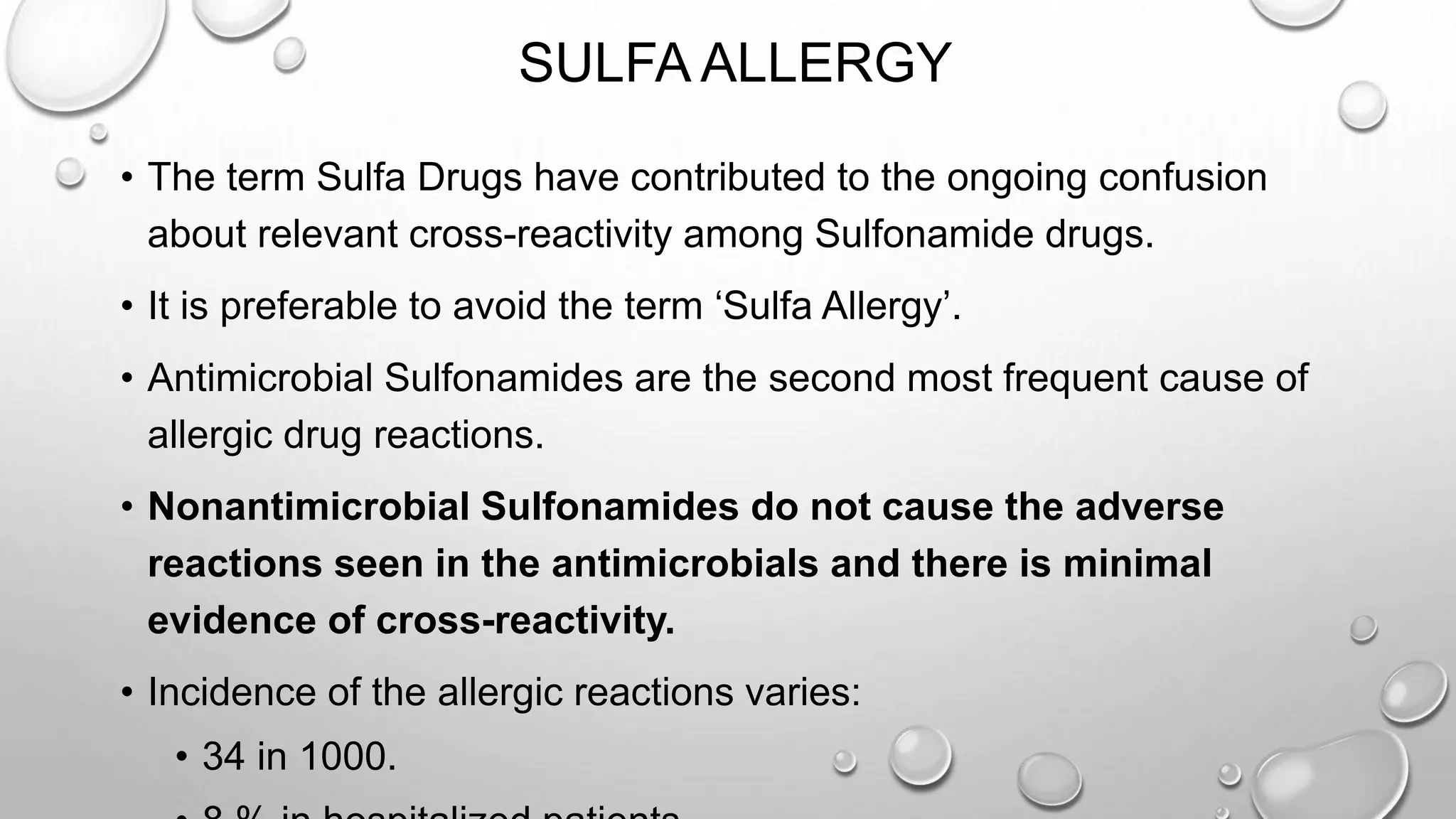 Sulfonylureas & Sulfa allergy | PPTX