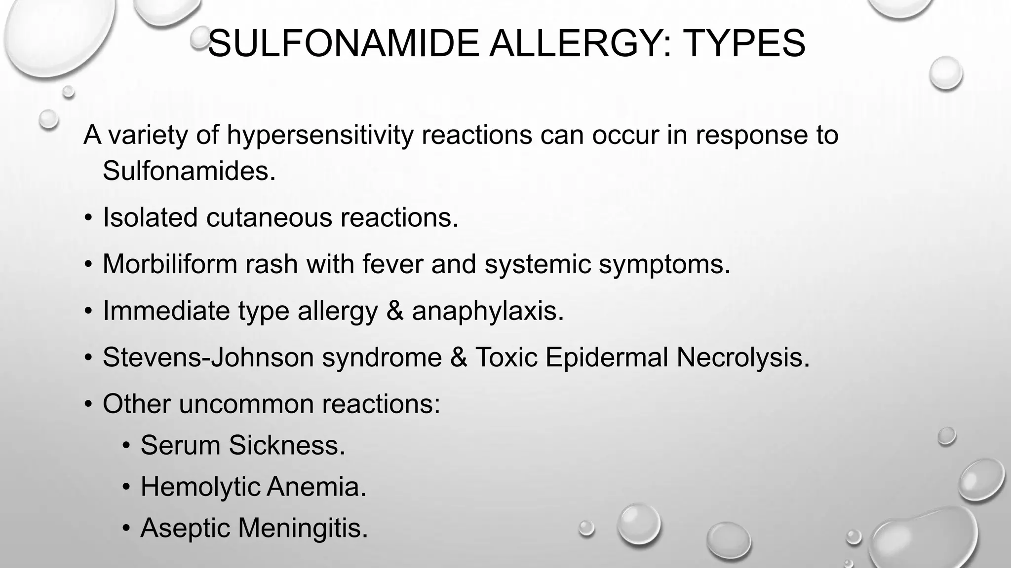 Sulfonylureas & Sulfa allergy | PPTX