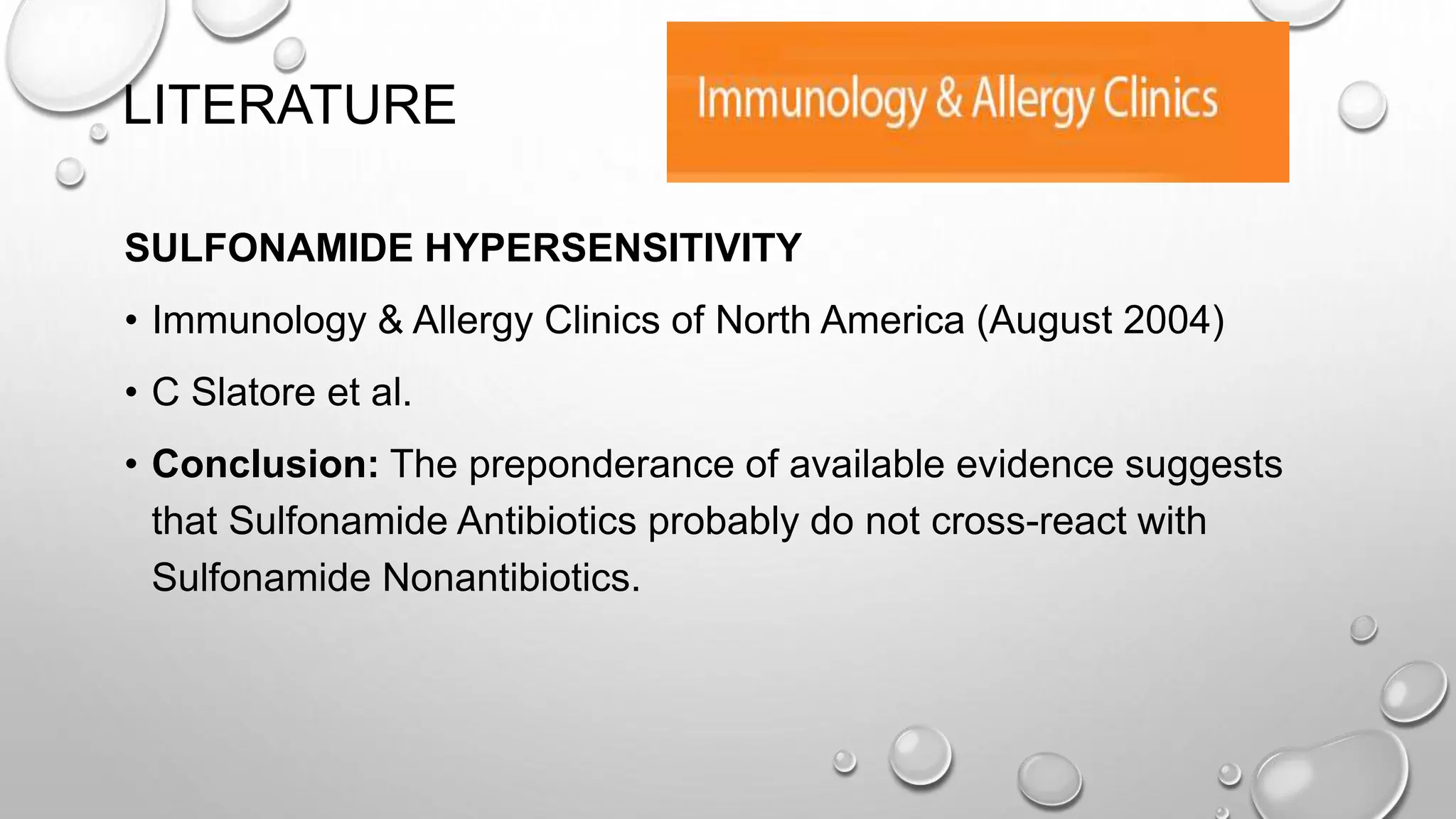 Sulfonylureas & Sulfa allergy | PPTX