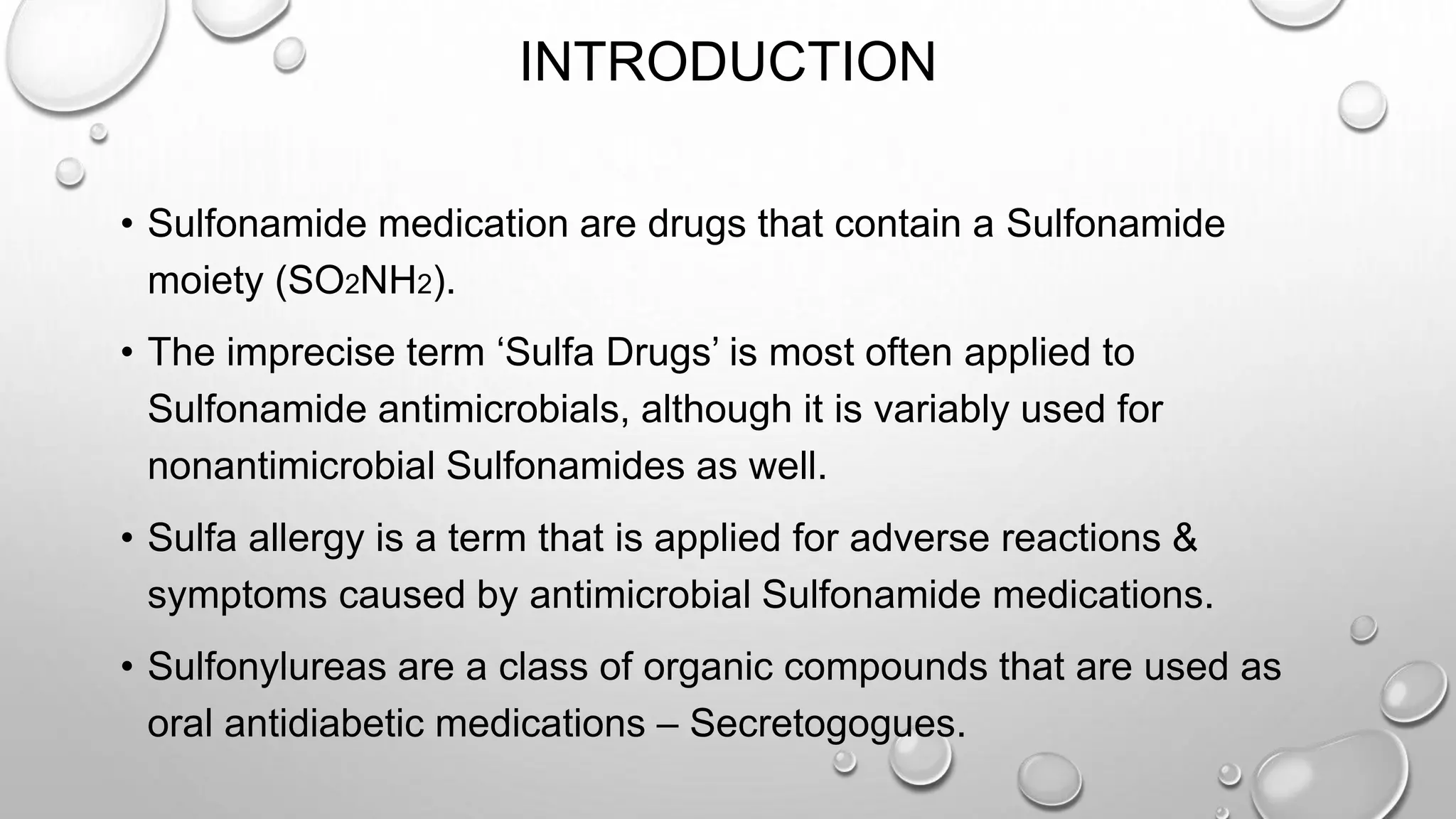 Sulfonylureas & Sulfa allergy | PPTX
