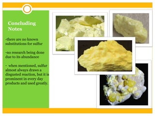 Sulfur | PPT