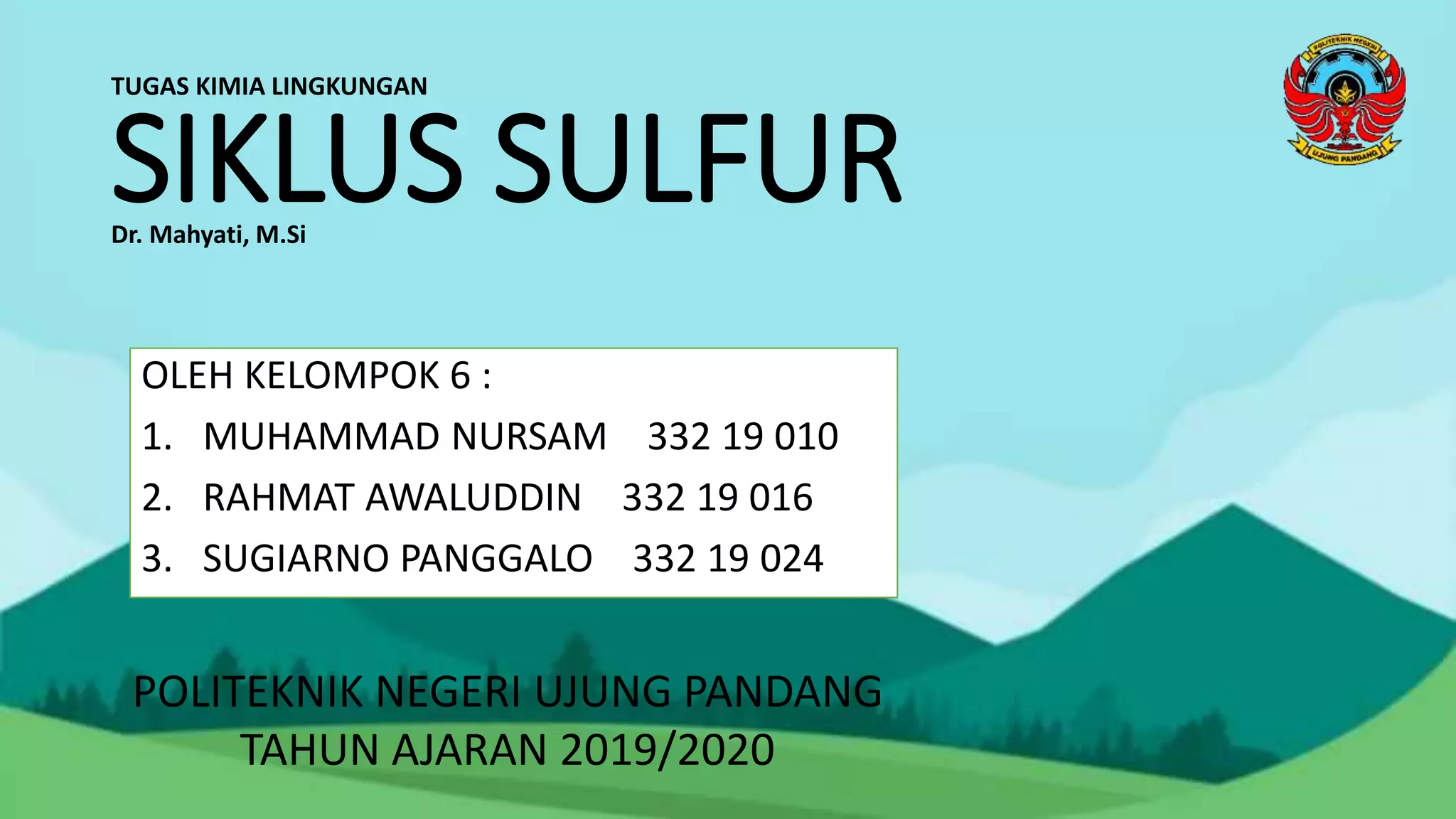 SIKLUS SULFUR | PPT