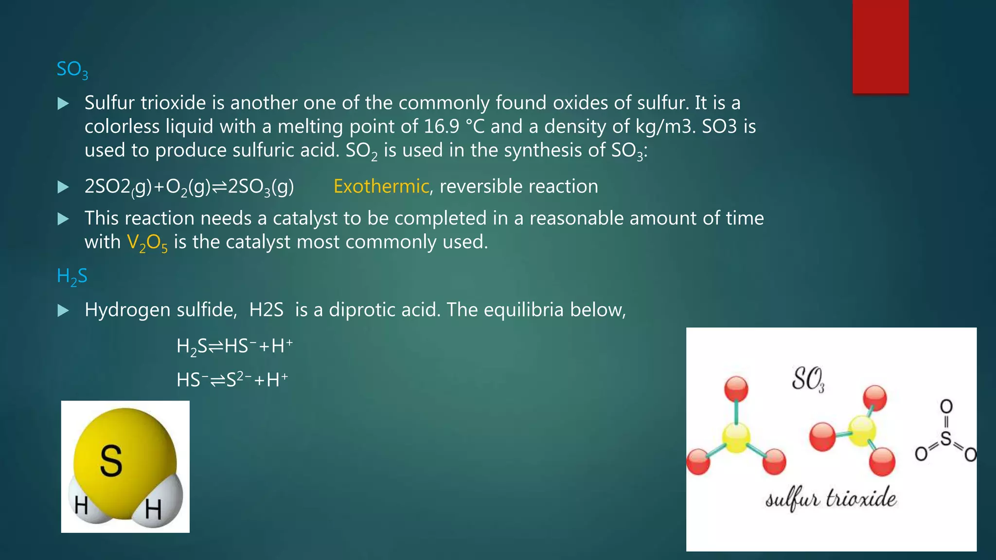 Sulfur chemistry | PPTX
