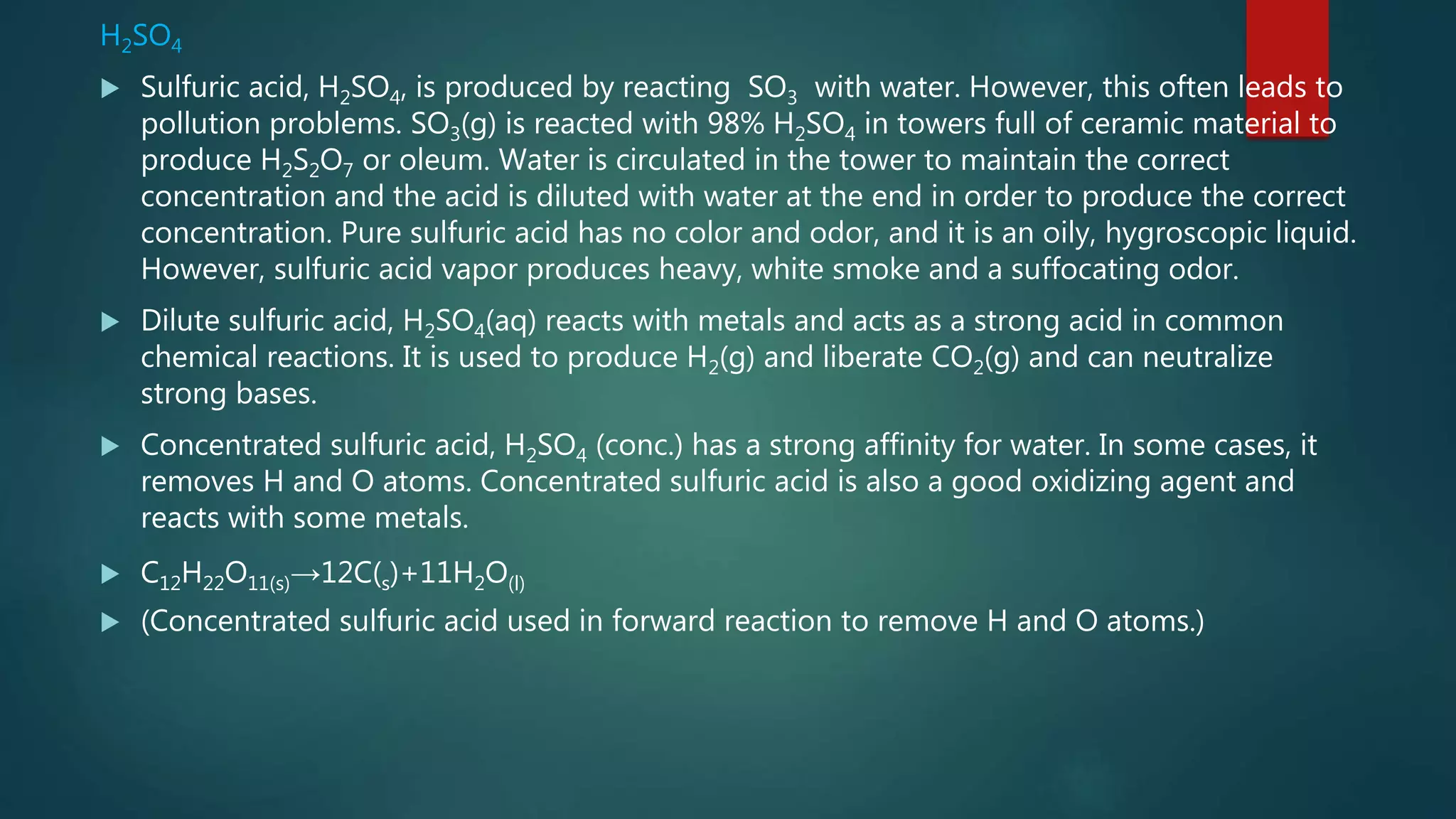 Sulfur chemistry | PPTX