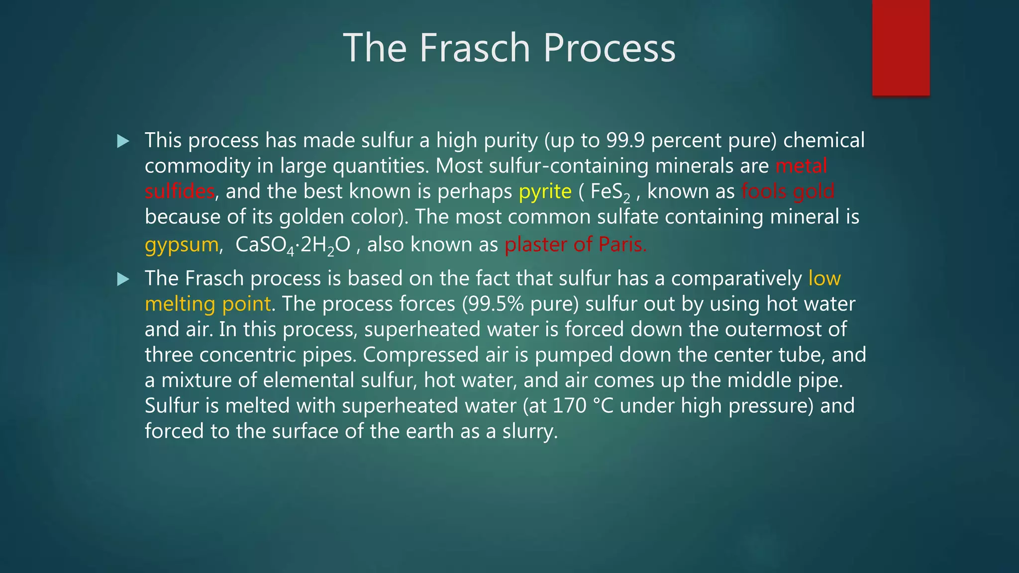 Sulfur chemistry | PPTX
