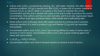 Sulfur chemistry | PPTX | Chemistry | Science