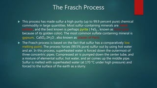 Sulfur chemistry | PPTX | Chemistry | Science