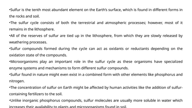 Sulfur Cycle- Definition, Steps, Examples,.pptx