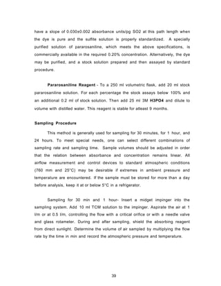 Sulfur dioxide monitoring | PDF