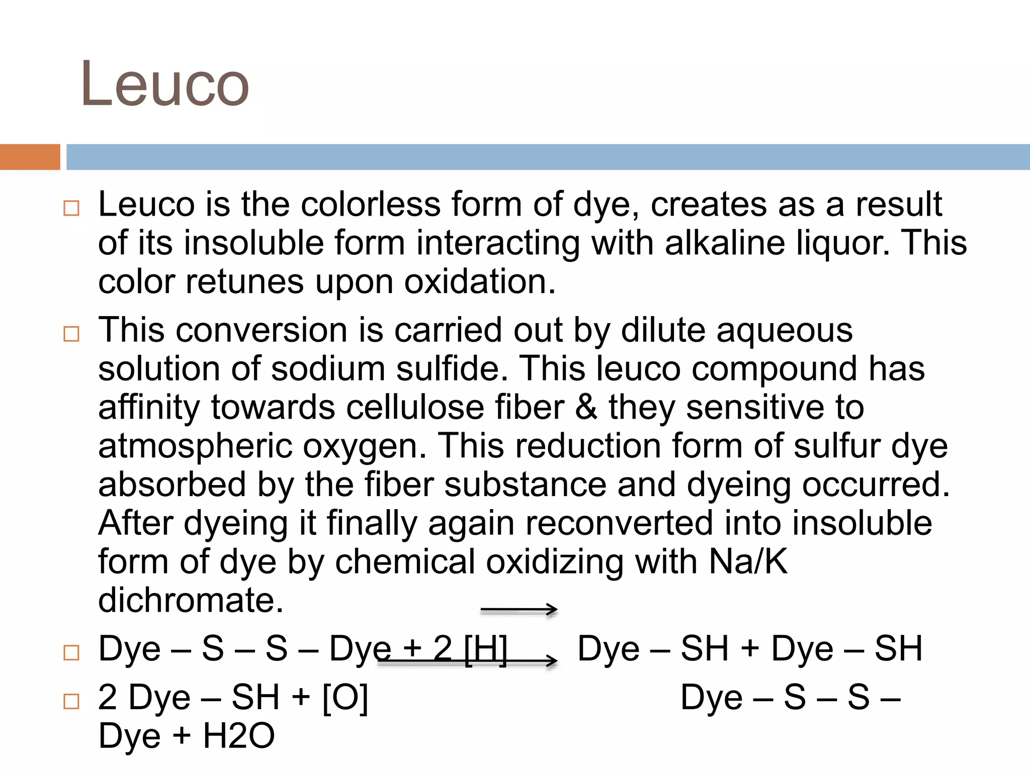 Sulfur dye Presentation | PPTX