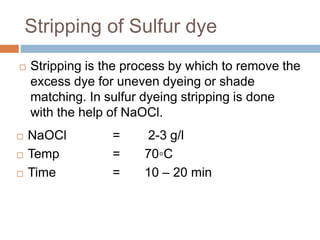 Sulfur dye Presentation | PPTX