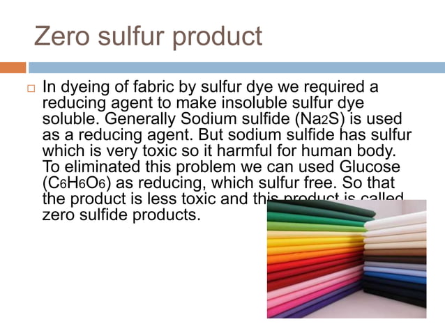 Sulfur dye Presentation | PPTX