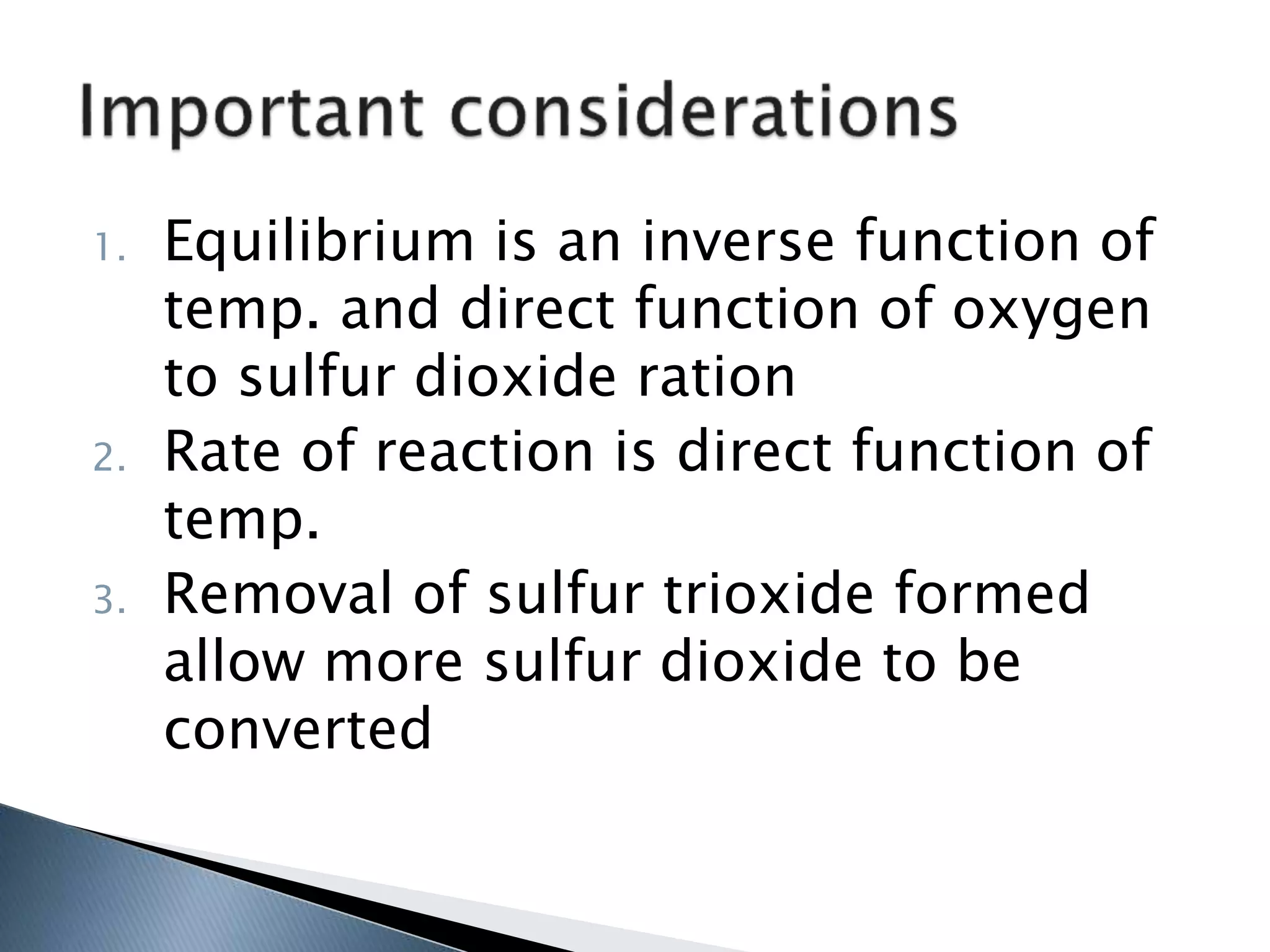 Sulfuric acid manufacturing and process flow diagram | PPTX | Chemistry ...