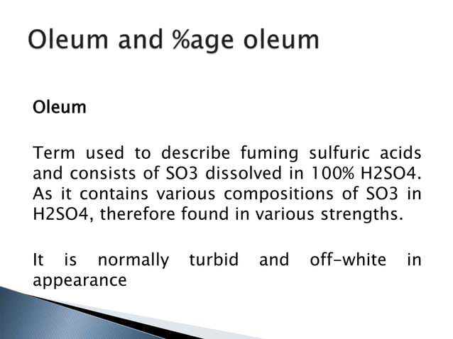Sulfuric acid manufacturing and process flow diagram | PPTX | Chemistry ...