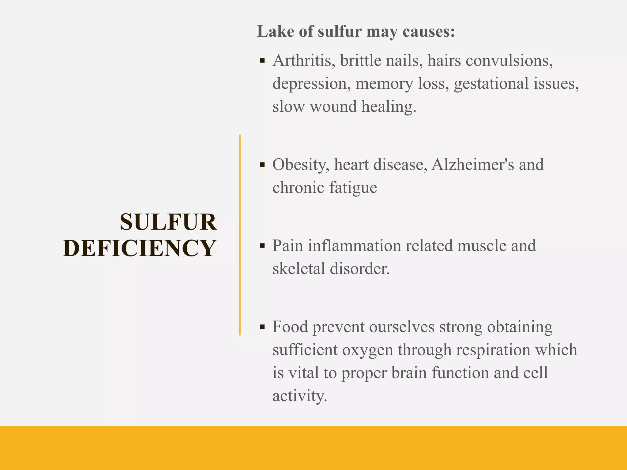 Sulfur in human body | PDF