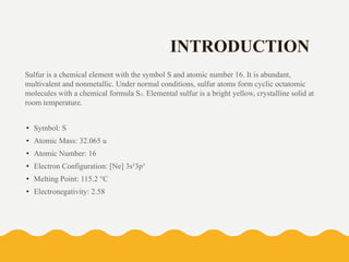 Sulfur in human body | PDF