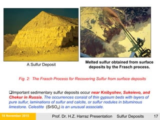 Sulfur ore deposits | PDF