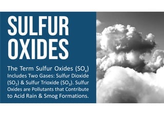 Sulfur Oxides Emissions | PDF